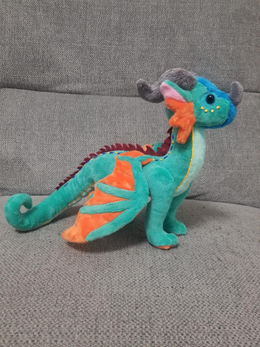 Medium Wof Glory Rainwing Dragon Plush - Etsy