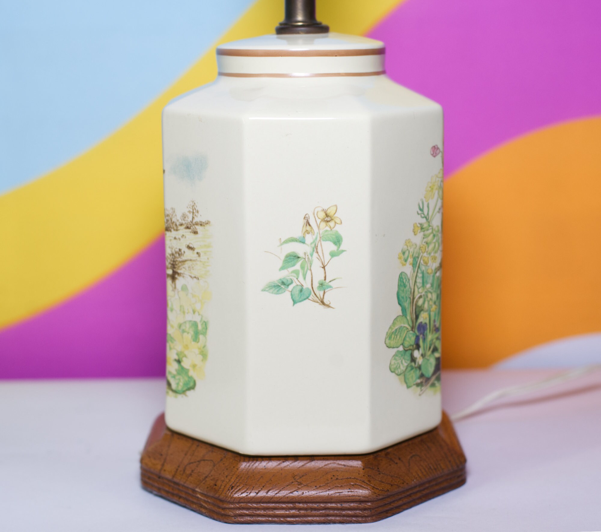 Vintage Edith Holden Bird Artwork Ceramic Lamp - Etsy