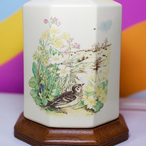 Vintage Edith Holden Bird Artwork Ceramic Lamp - Etsy