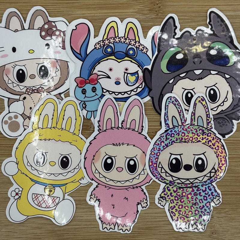 Labubu Sticker Decals - Etsy