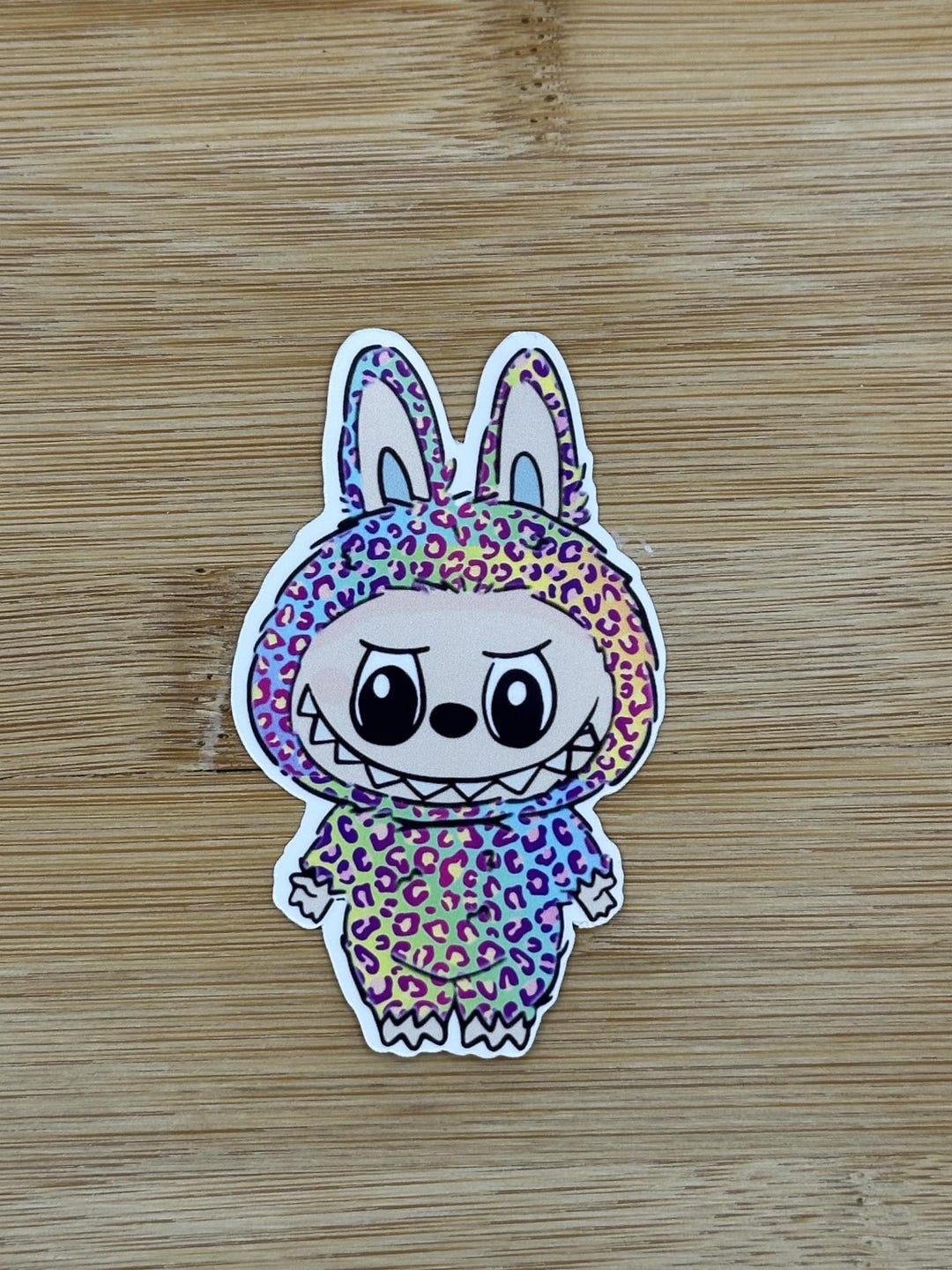 Labubu Cheetah Color the Monsters Sticker - Etsy