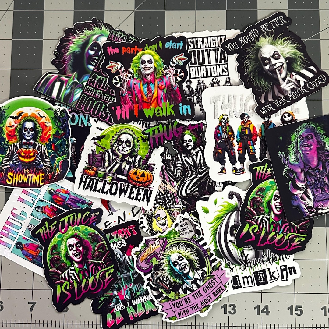 20 Piece Beetlejuice Sticker Pack - Etsy