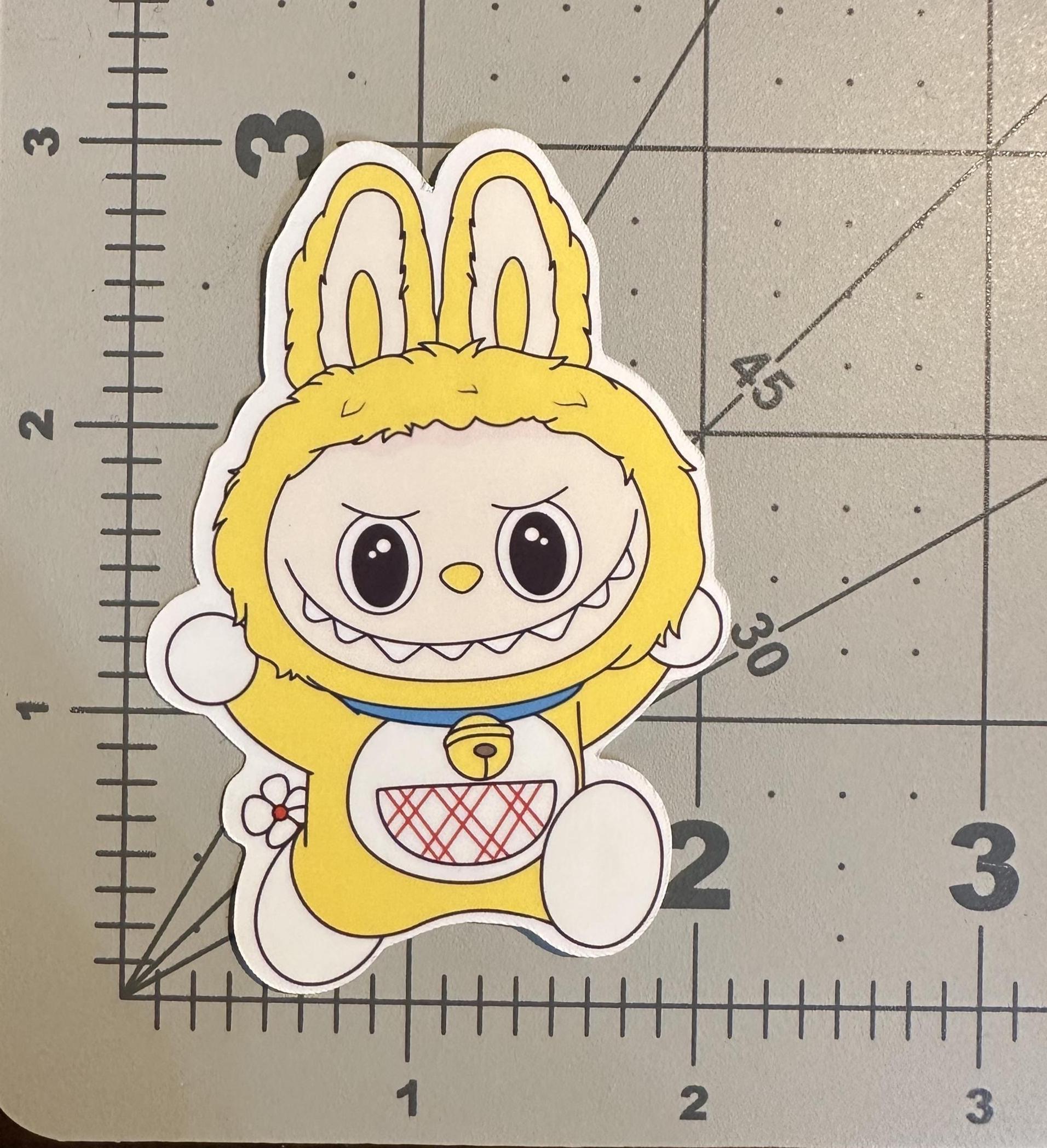 Labubu Yellow the Monsters Sticker - Etsy