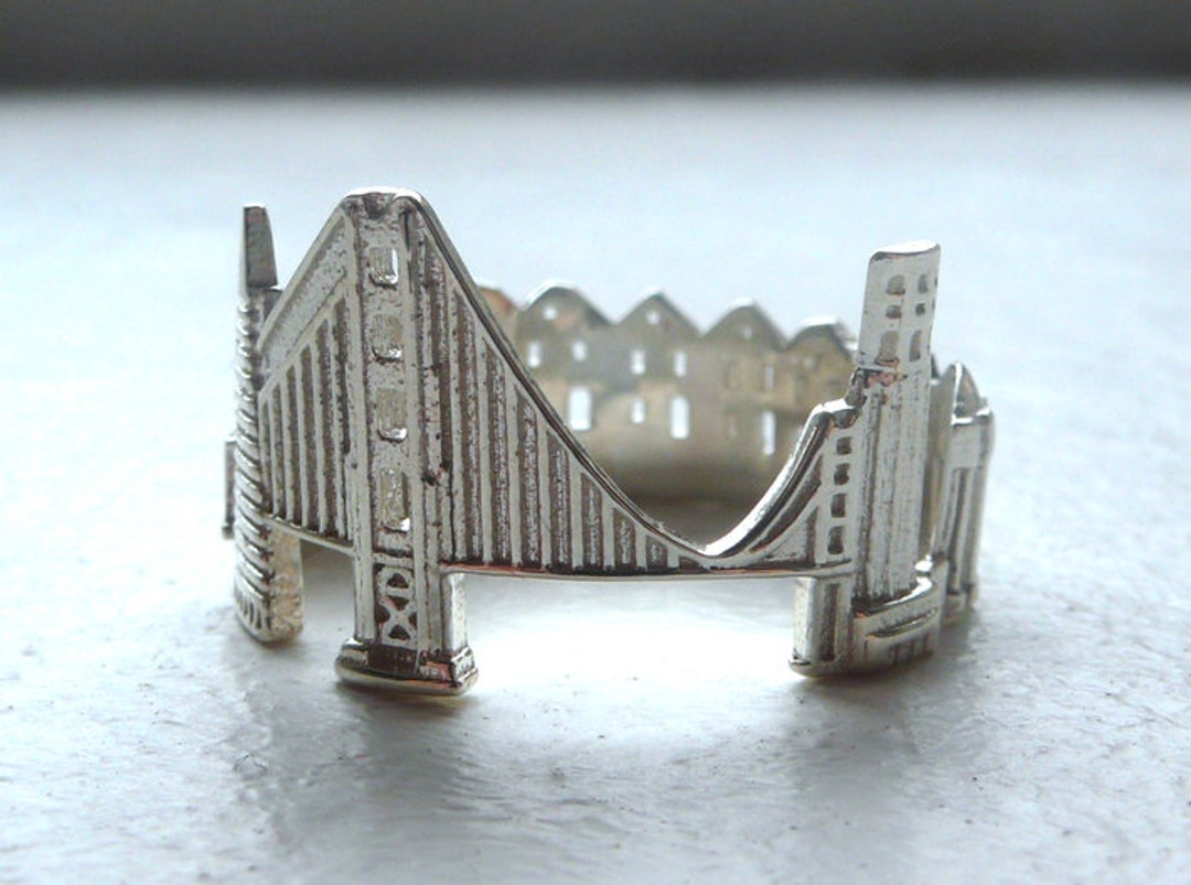 San Francisco California Skyline - Cityscape Ring -statement Ring ...