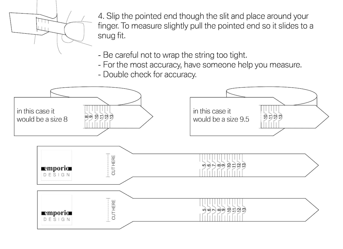 Ring Sizer Print Out - Etsy