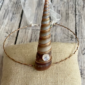 Magical Unicorn Horn Tiara With Genuine Rainbow Moonstone | Etsy