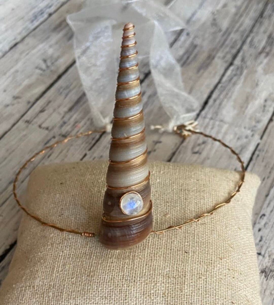 Magical Unicorn Horn Tiara With Genuine Rainbow Moonstone - Etsy