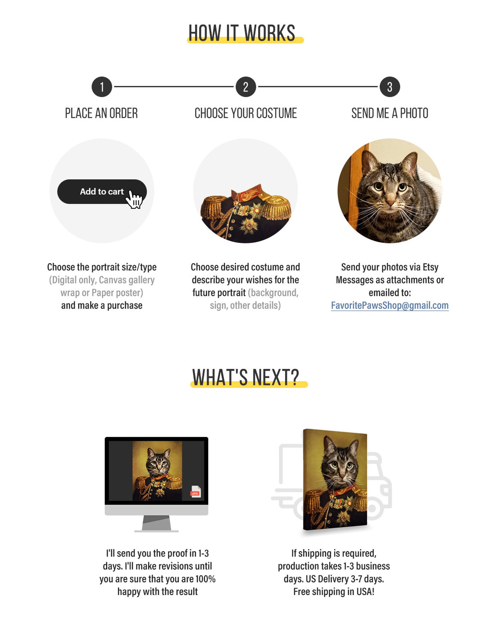 Custom Cat Portrait MMO Game Character Fantasy Art 3 Cats | Etsy