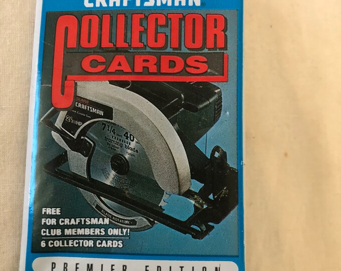 Vintage SEARS CRAFTSMAN Collectors Cards-original Unopened Pack - Etsy