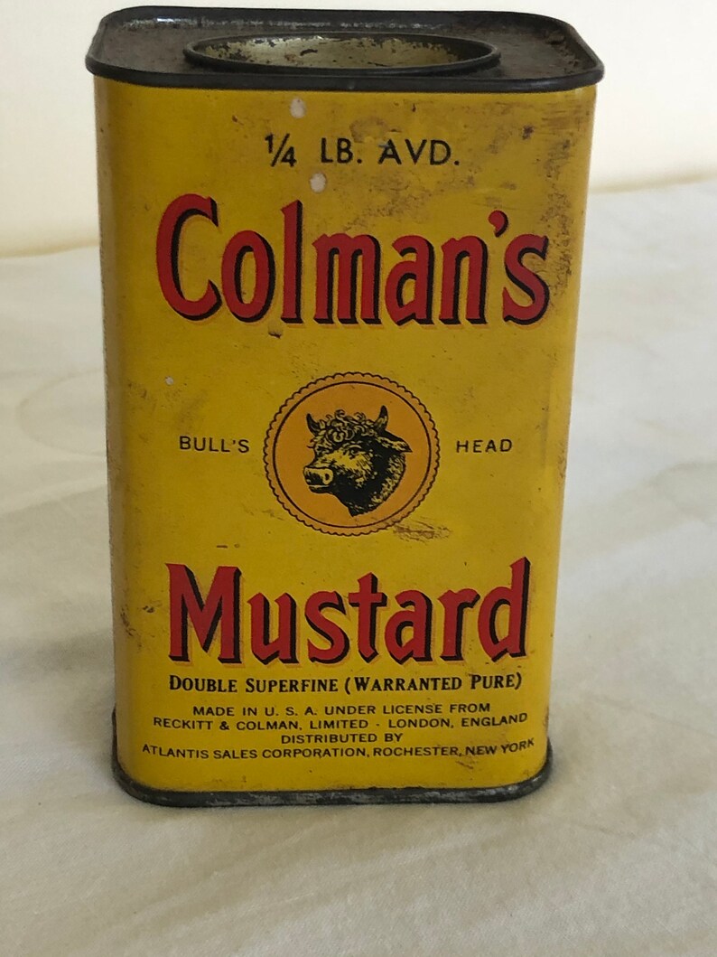 Vintage Colman's Mustard Tin Ware - Etsy
