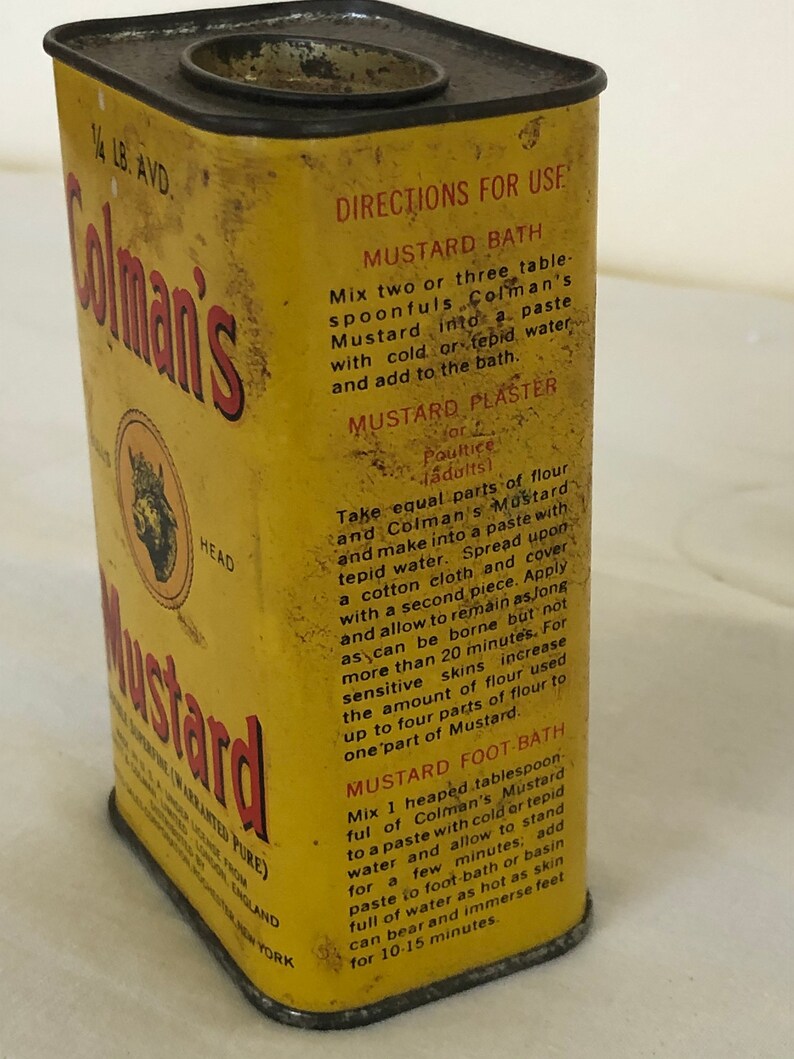 Vintage Colman's Mustard Tin Ware - Etsy