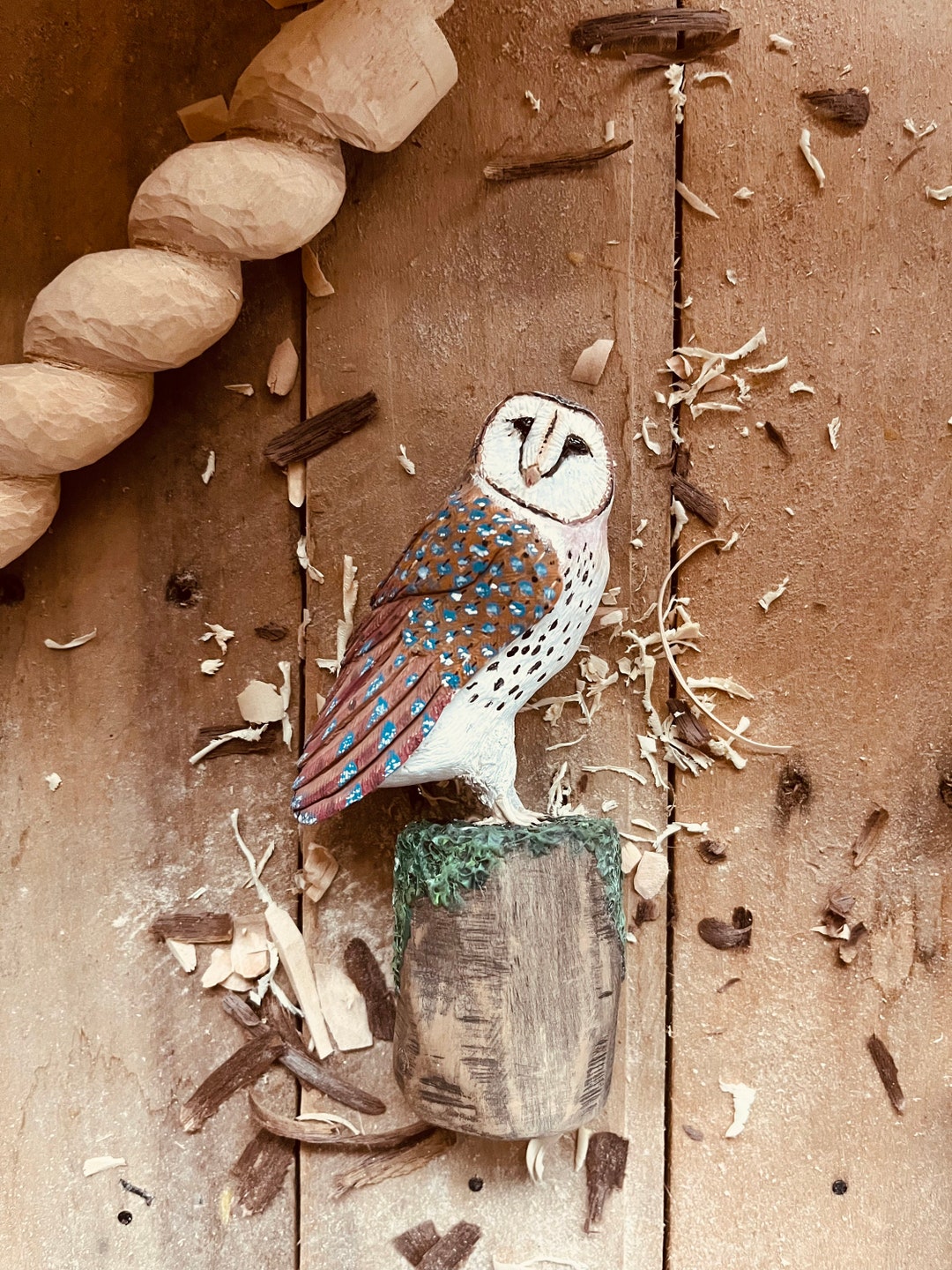 Realistic bird carving 4 barn owl - Etsy.de