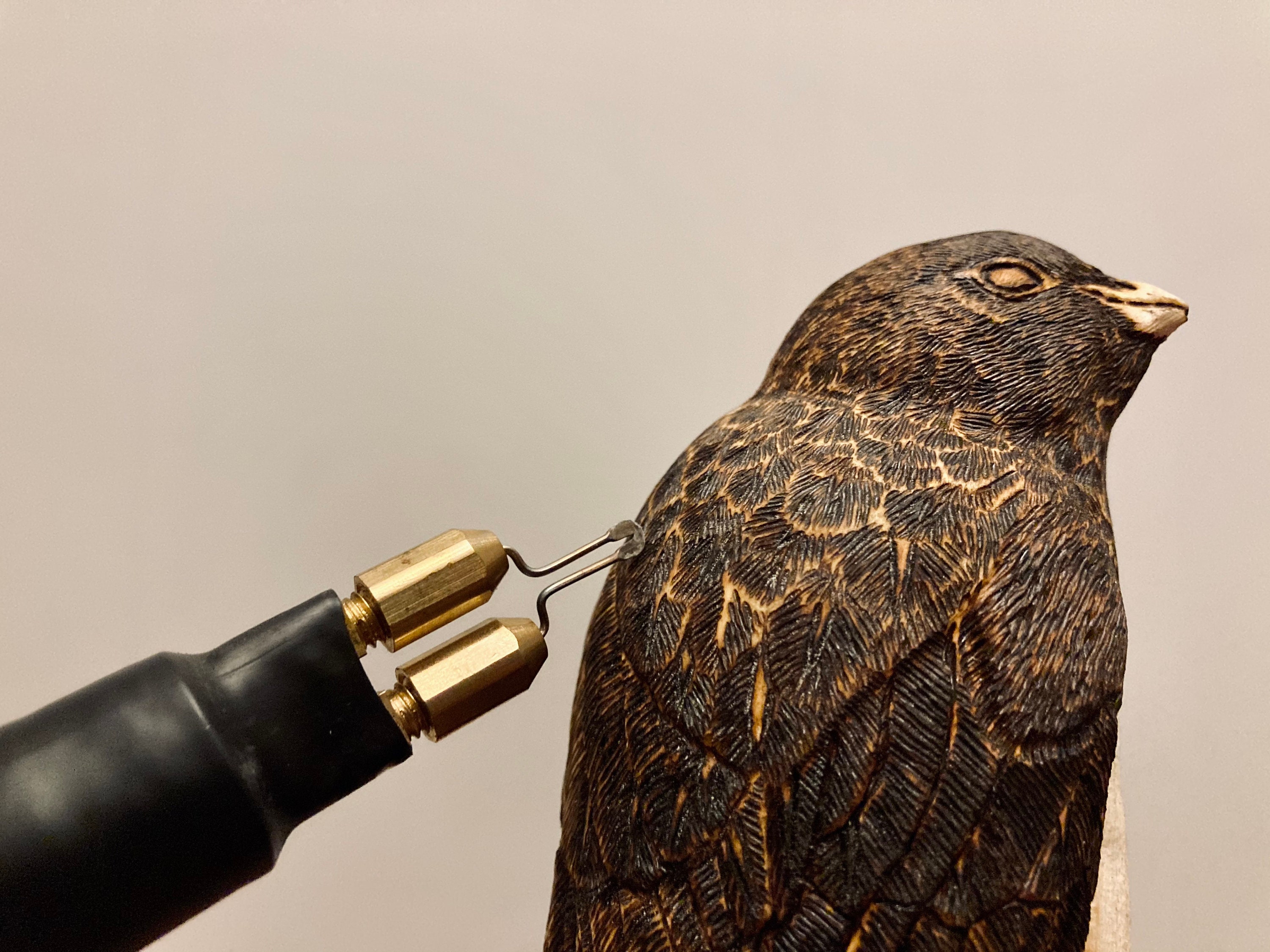 Realistic Bird Carving Red Wing Blackbird and Dragonfly - Etsy UK