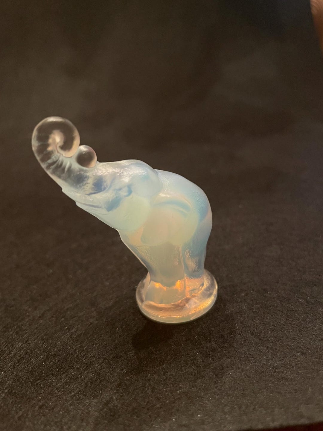 Sabino Opalescent Glass Elephant, French - Etsy