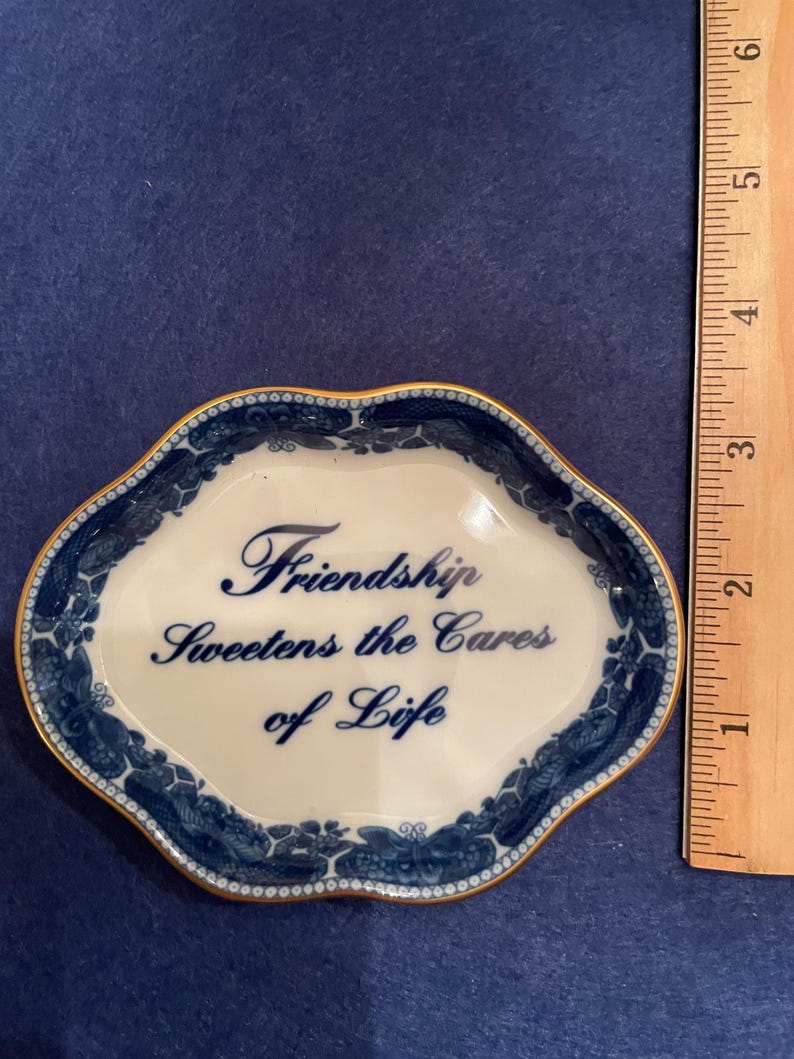 Mottahedeh Friendship Ring/trinket Tray - Etsy