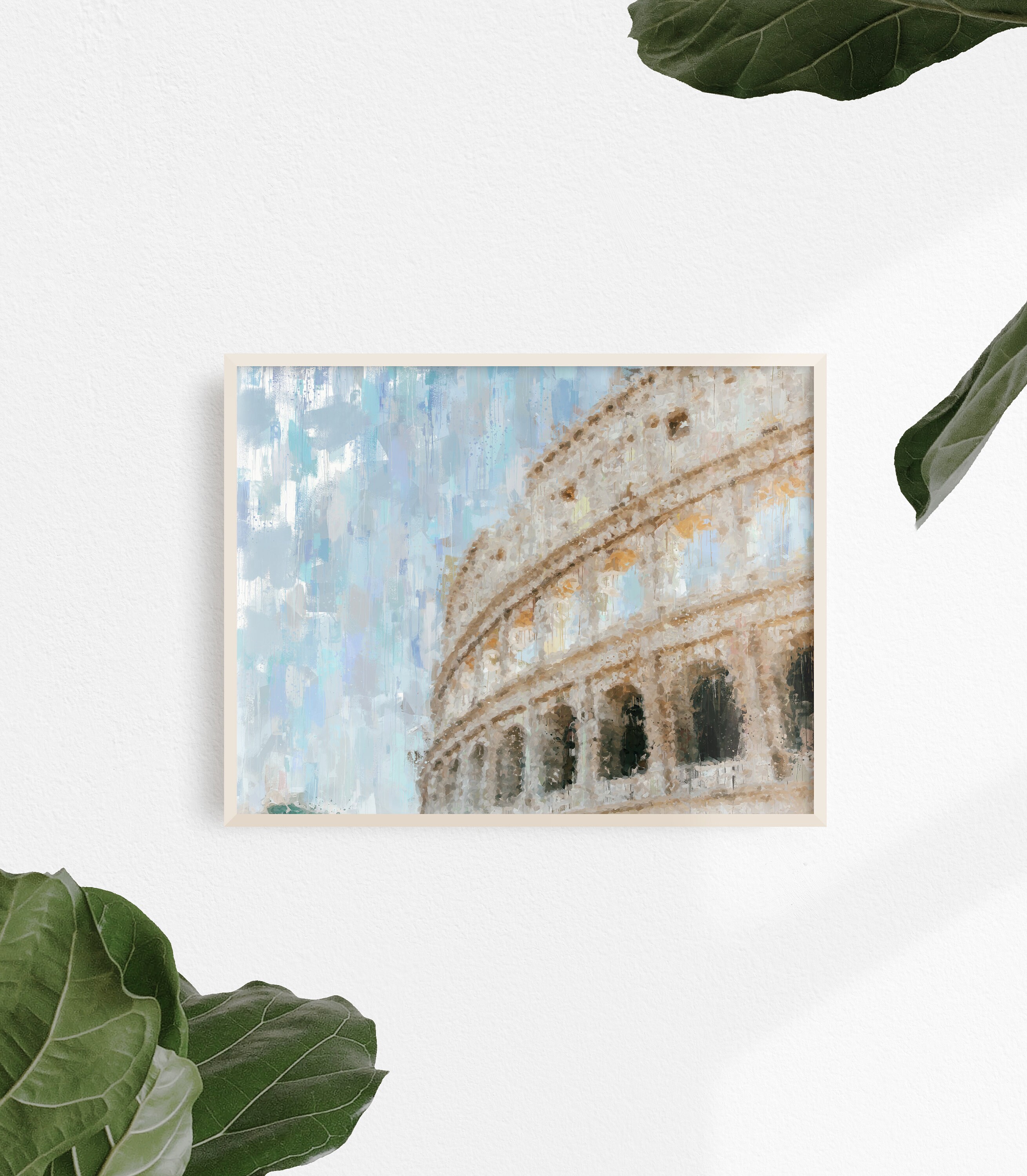 Roman Coliseum Impressionist Painting Print, Digital Download ...