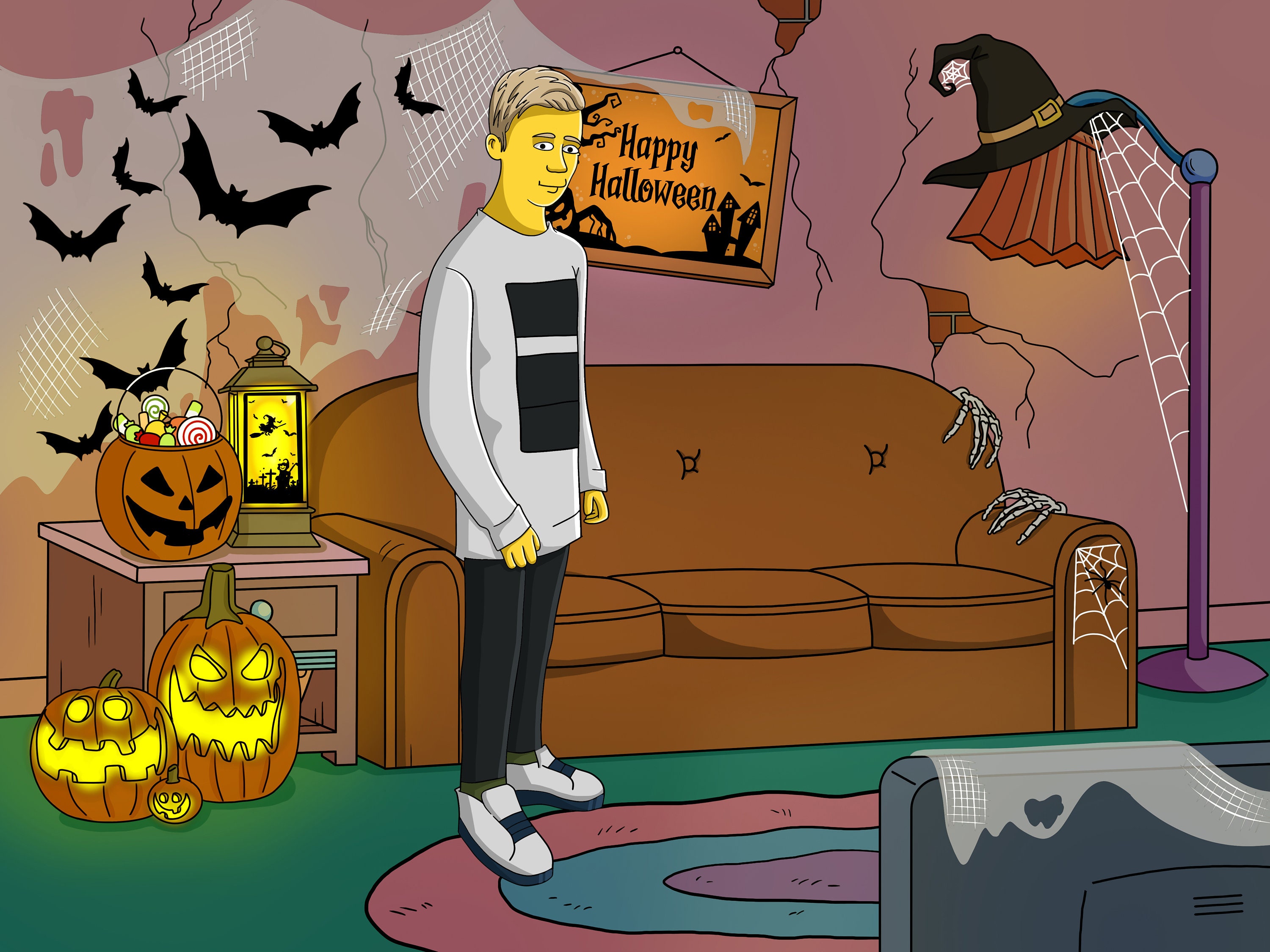 Yellow Character, Turned Yellow, Gift for Him, Turn Me Yellow the ...