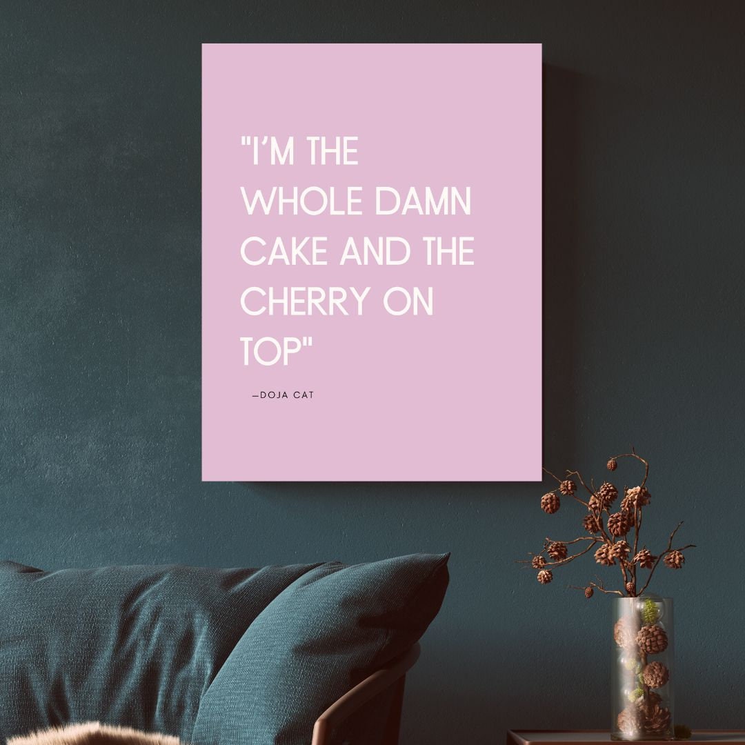 PRINTABLE DOJA CAT Wall Art Doja Cat Poster Doja Cat Quote - Etsy