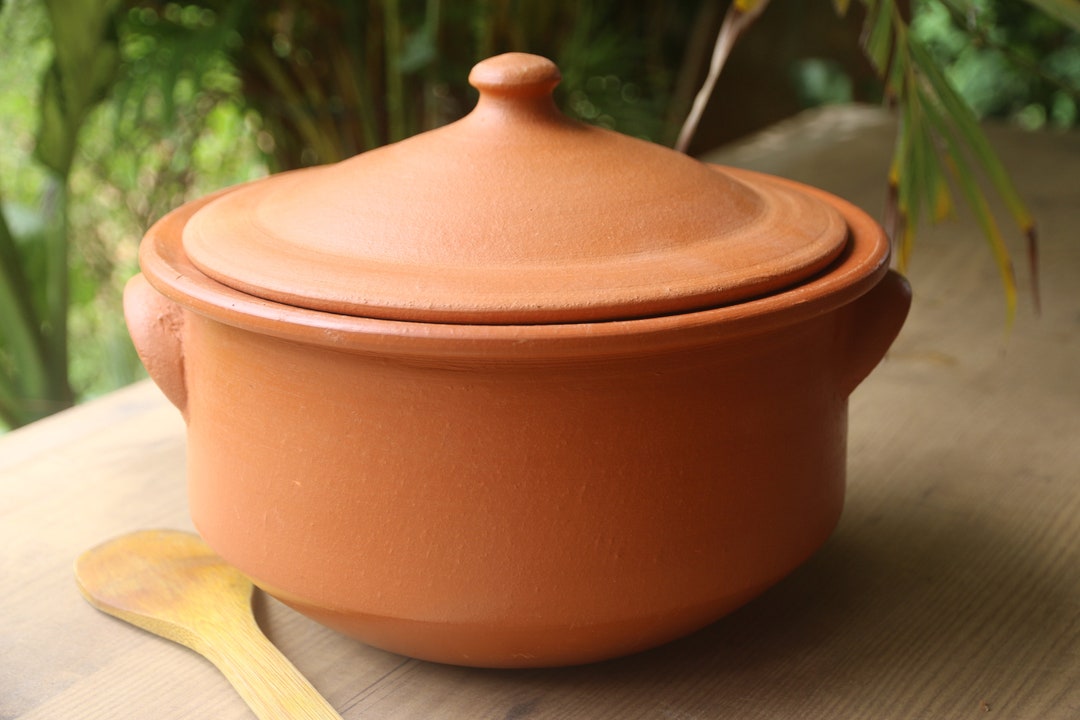 Unglazed Curry Pot/ Kadai Type Earthen Cookware Clay Cooking Pot Gravy ...