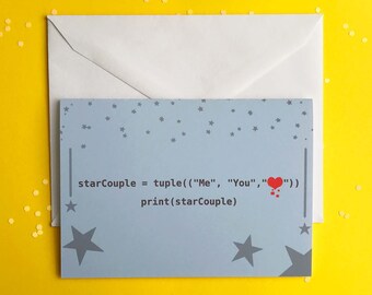Programmer Valentines Card - Etsy