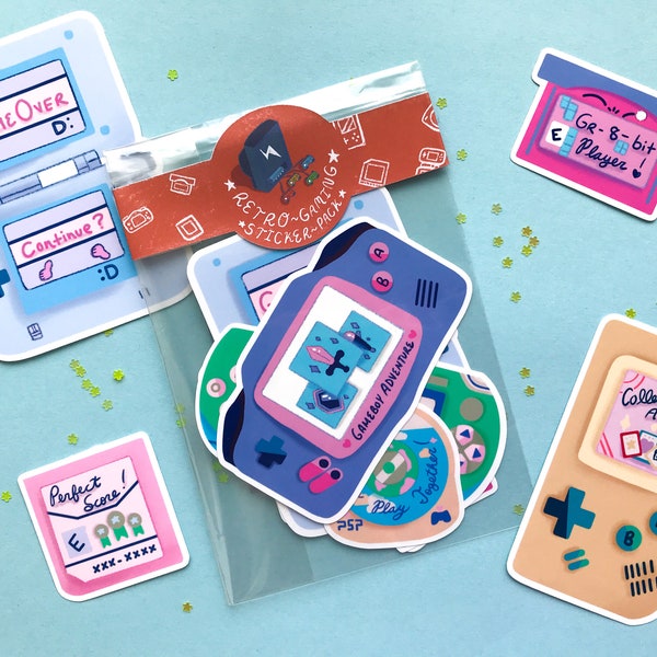 Retro Video Games Stickers - Etsy