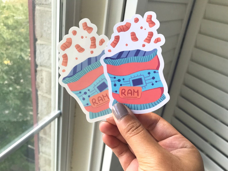 Computer Chips Sticker Pack Funny Computer Science Stickers - Etsy