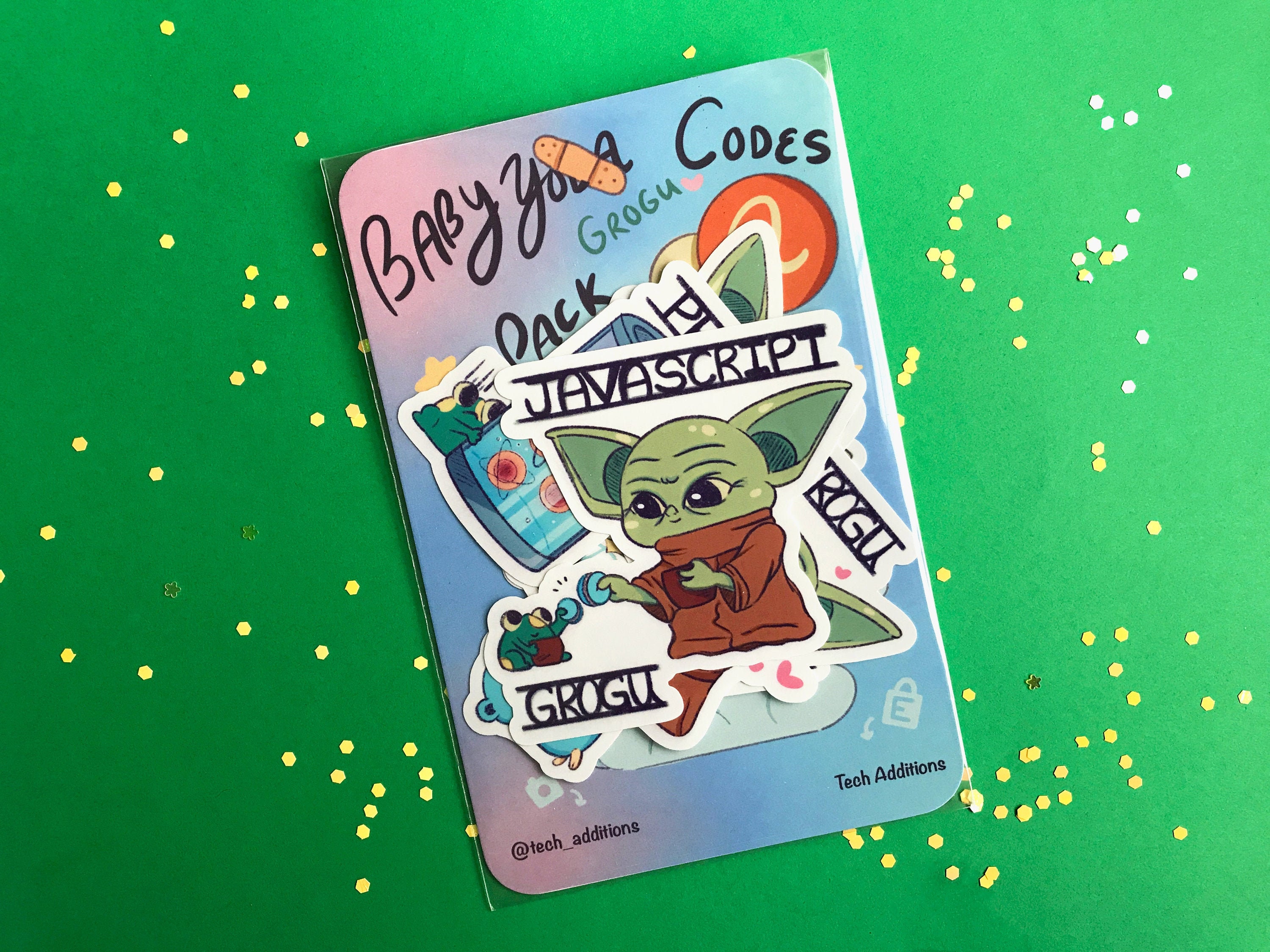Baby Yoda Coding Part 2 programmer sticker pack science | Etsy