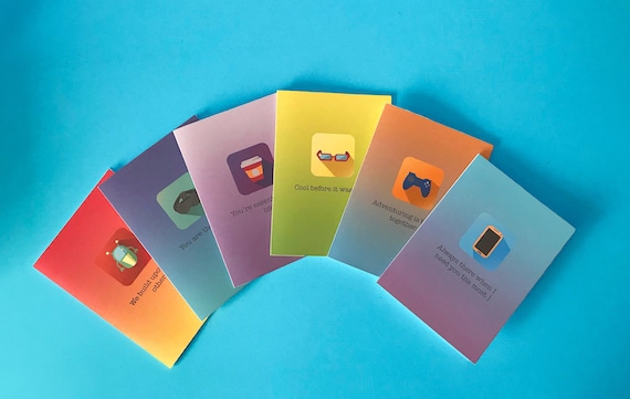 Computer Science Greeting Cards Handmade Geeky Cards App - Etsy