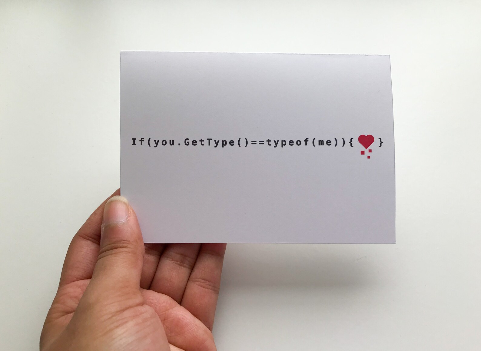Programmer Valentines Day Card computer Science Art | Etsy