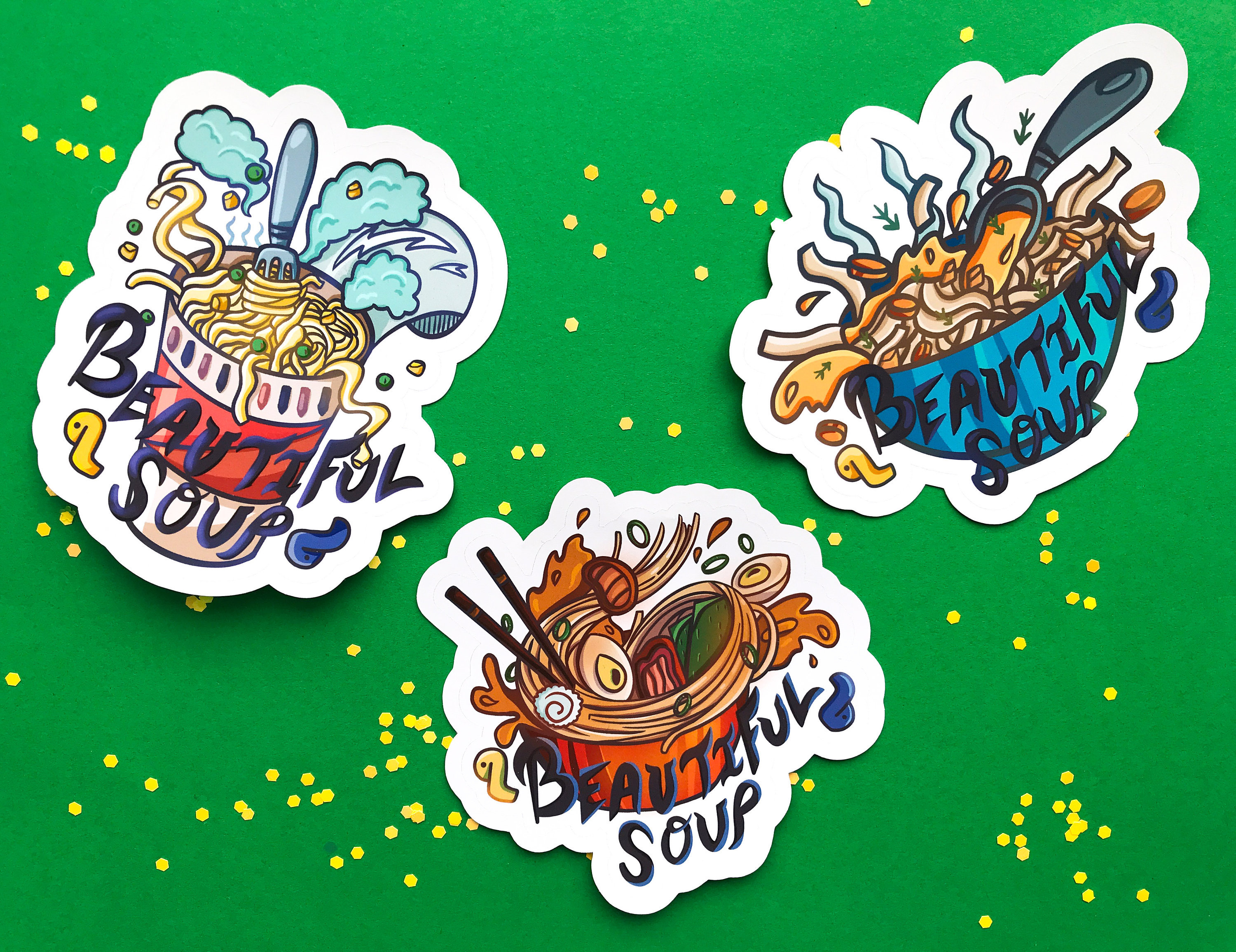 Beautiful Soup Stickers Python Laptop stickers computer | Etsy