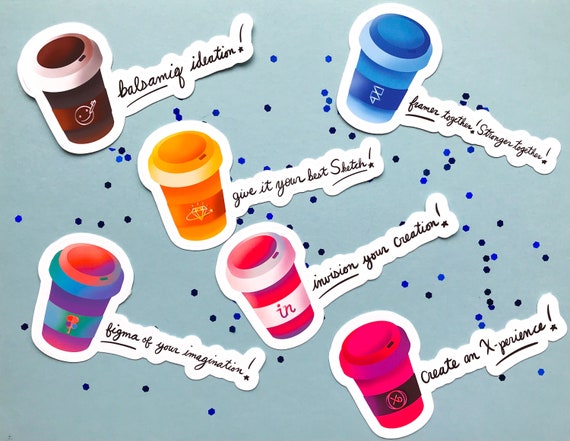 UX Design Prototyping Coffee Stickers Ux-ui Computer | Etsy