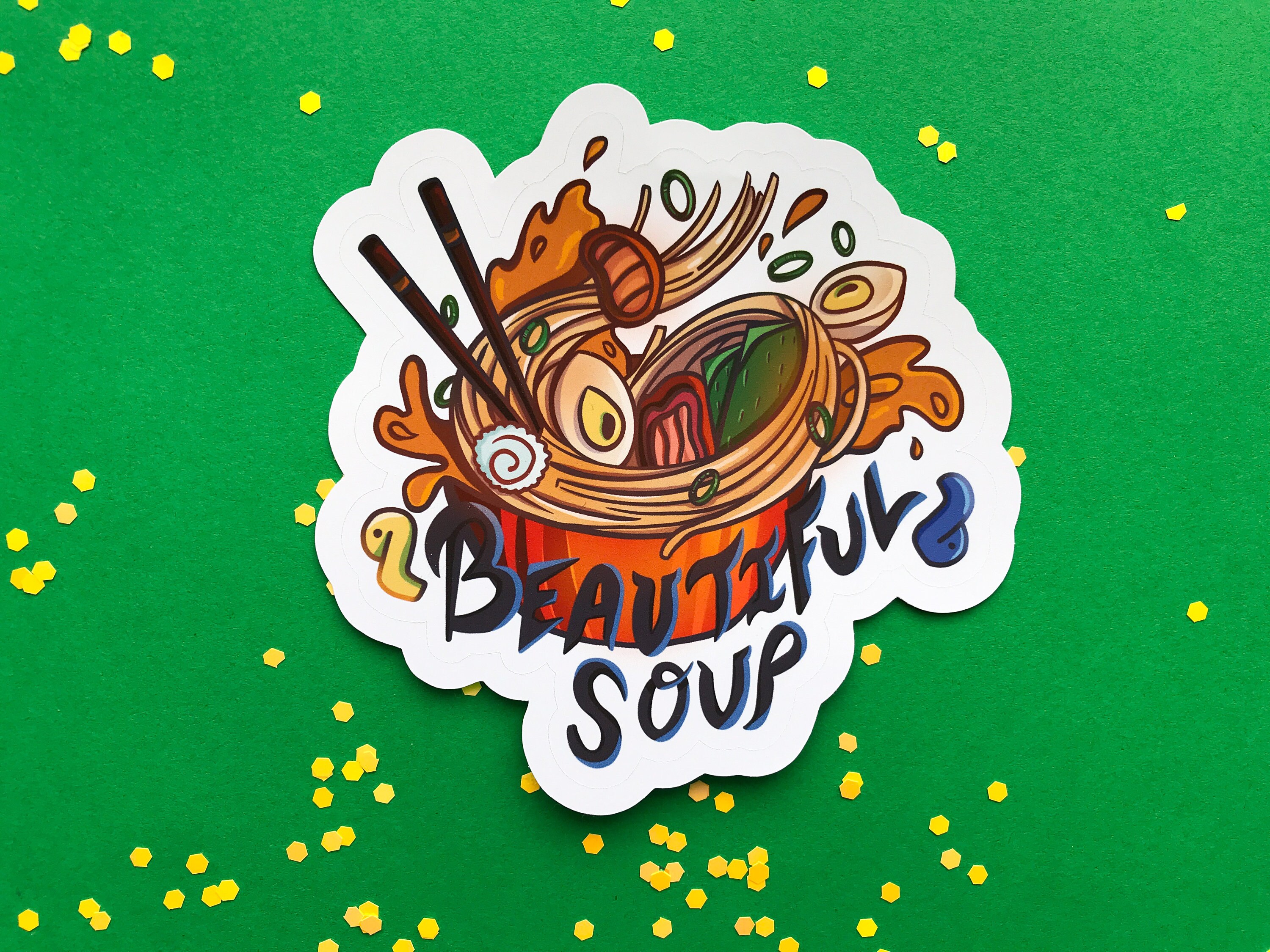 Beautiful Soup Stickers Python Laptop stickers computer - Etsy Nederland