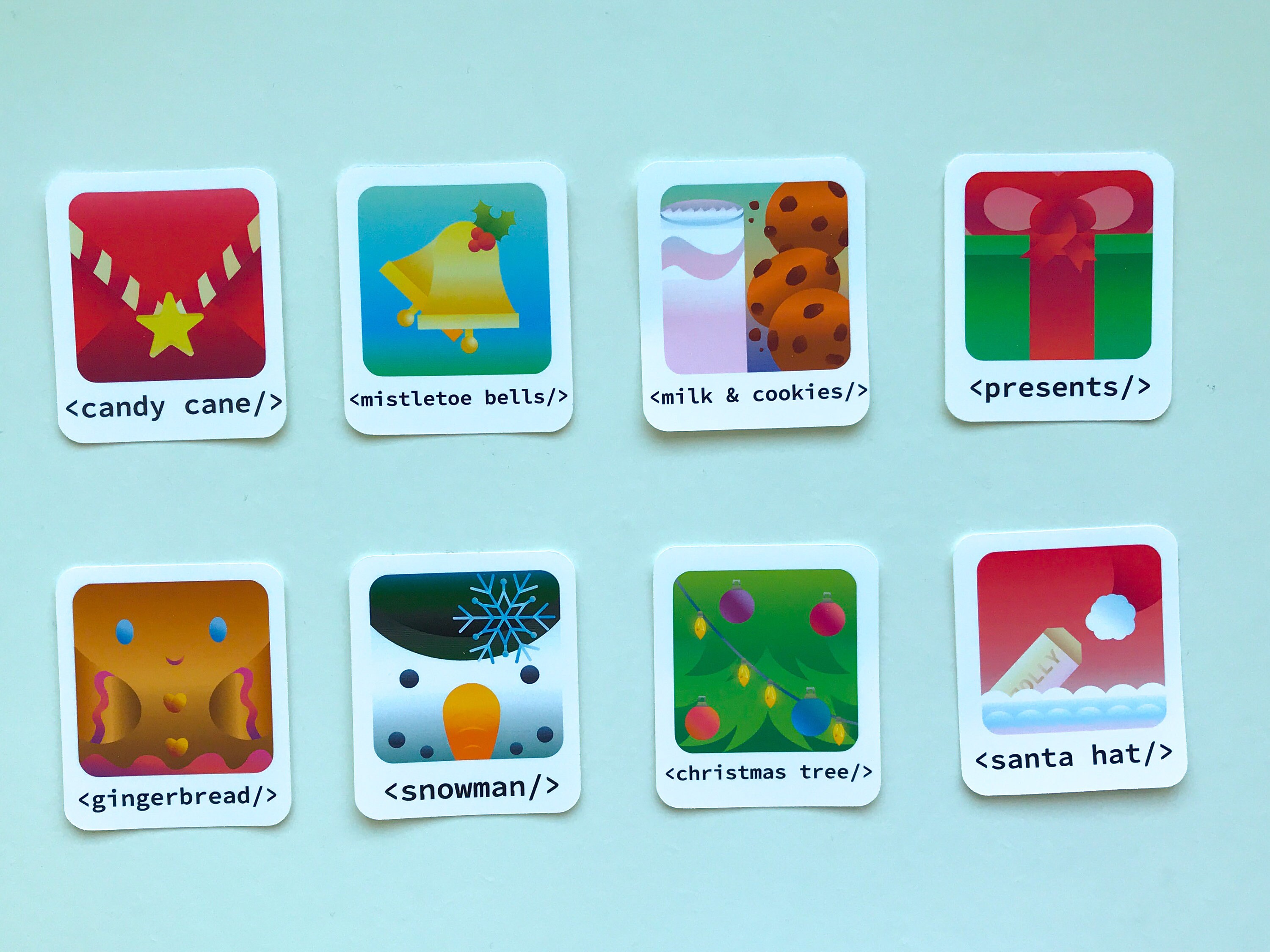 Christmas App Stickers Computer Science Holiday Laptop | Etsy