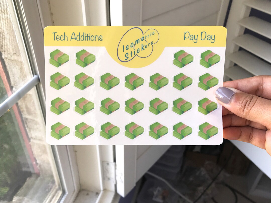 Isometric Payday Stickers Paycheck Stickers Isometric Art - Etsy