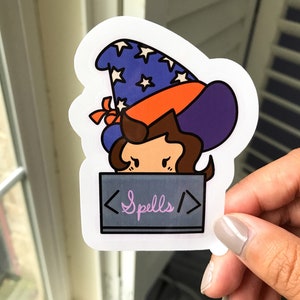 Coding Witch Halloween Planner Stickers Coding Girl Halloween Art ...