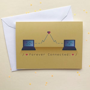 Computer Love Computer Science Valentine Mini Cards Nerdy Handmade ...