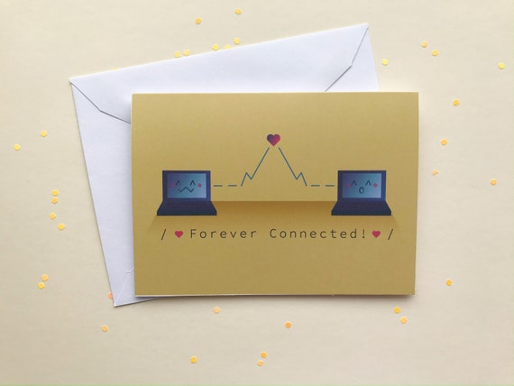 Computer Love Computer Science Valentine Mini Cards Nerdy - Etsy UK