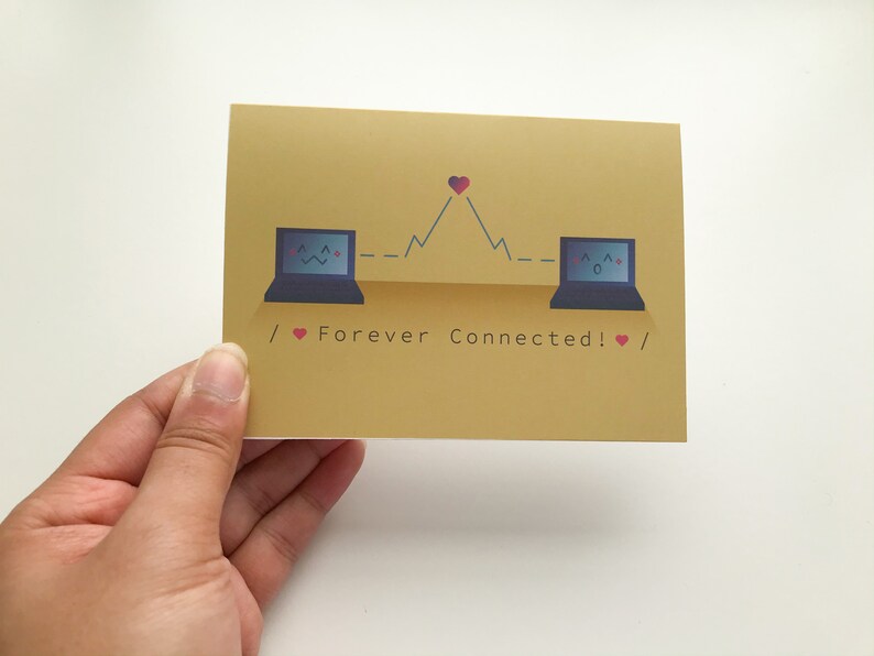 Computer Love Computer Science Valentine Mini Cards Nerdy | Etsy