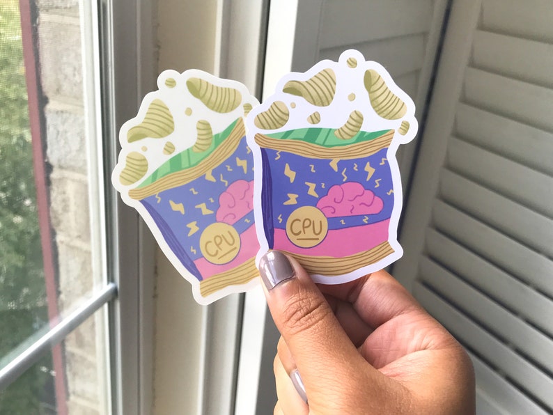 Computer Chips Sticker Pack Funny Computer Science Stickers | Etsy