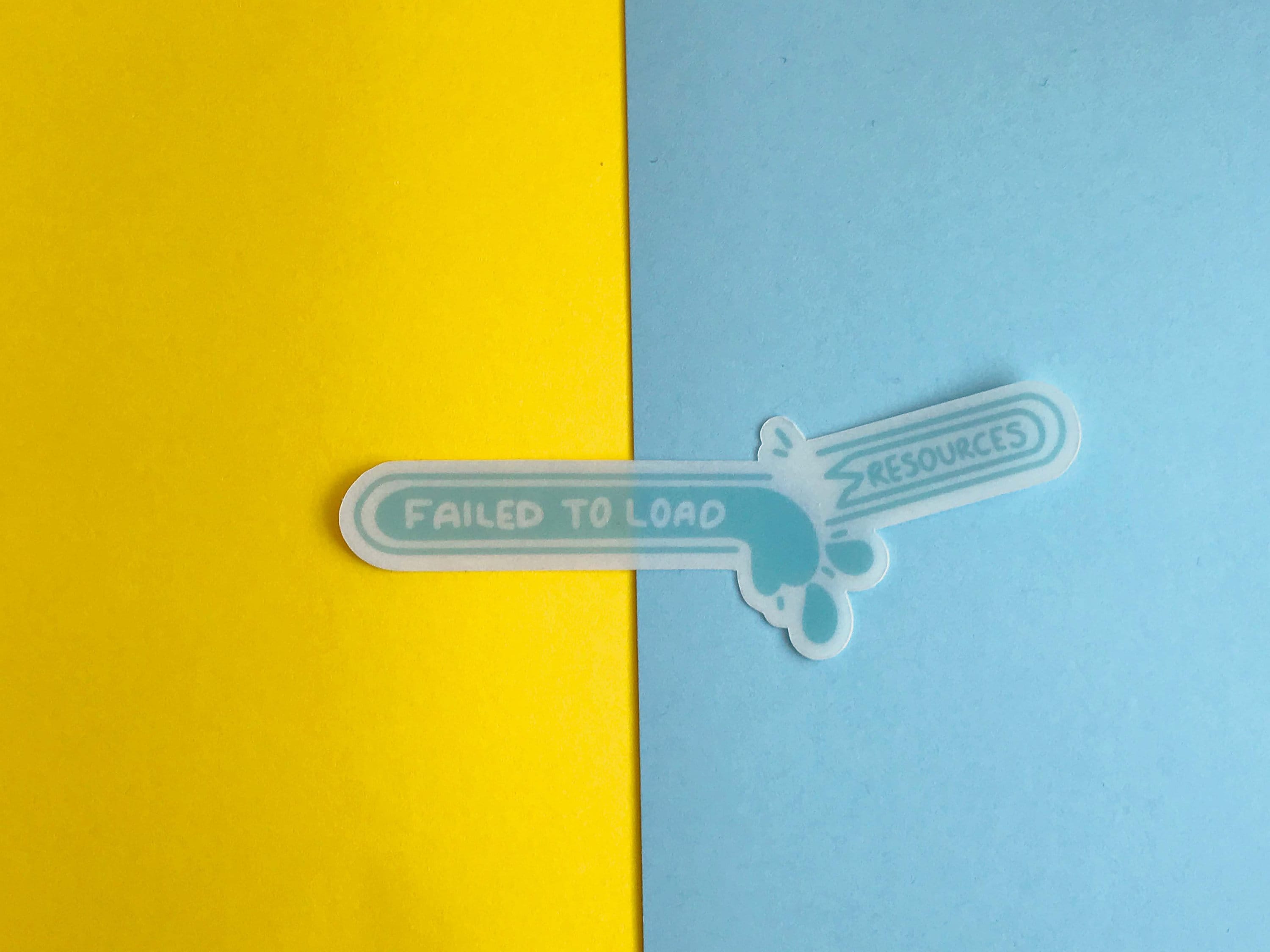 Failed to Load Progress Bar-transparent Stickers-bullet | Etsy India