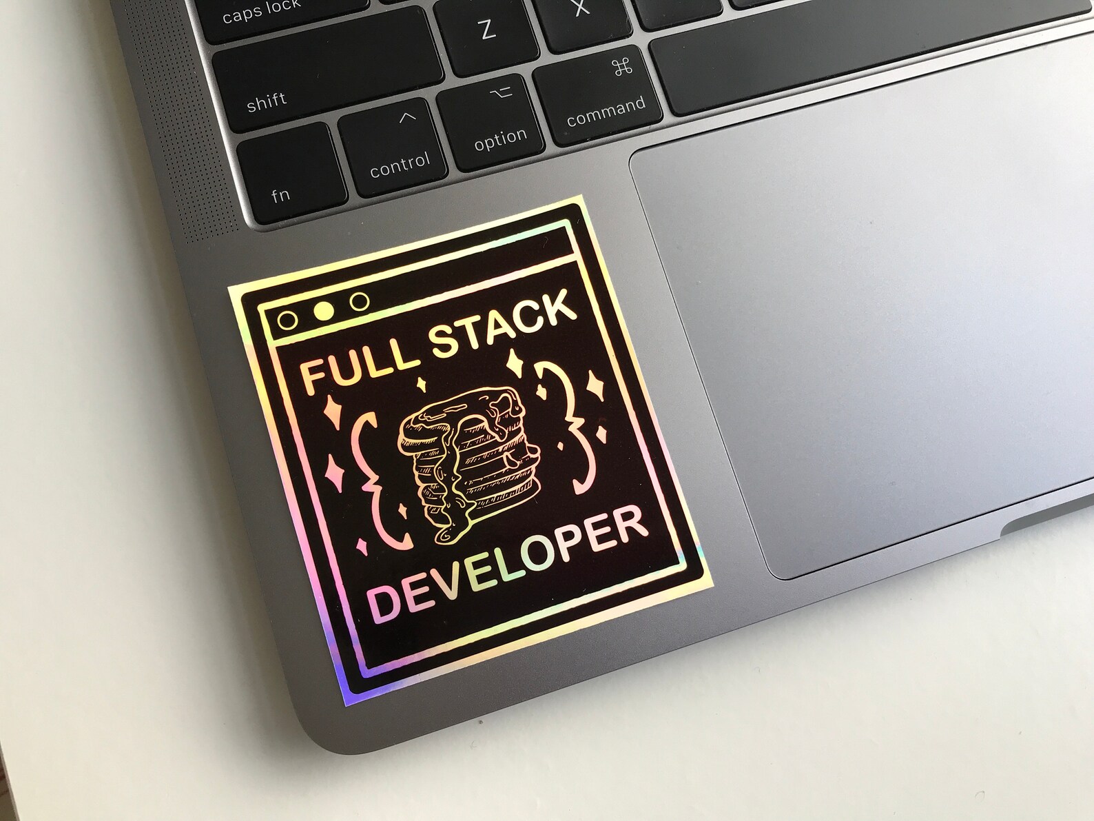 Full Stack Developer Holographic sticker computer geeky | Etsy