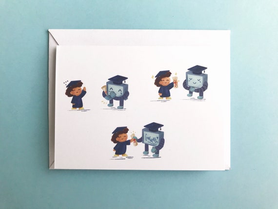 Funny Graduation Card Computer Science Grad Congrats Card | Etsy