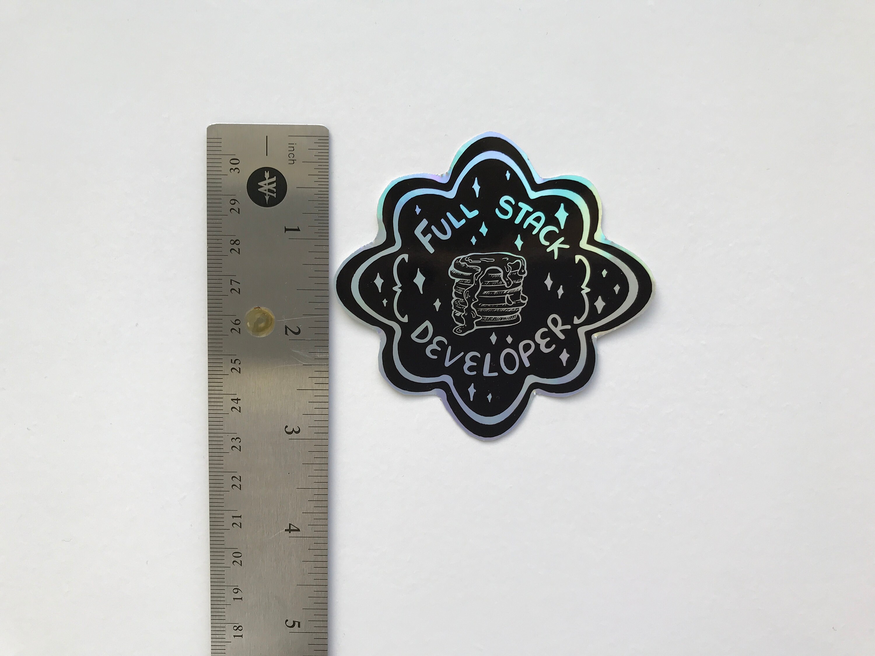 Full Stack Developer Holographic sticker computer geeky | Etsy
