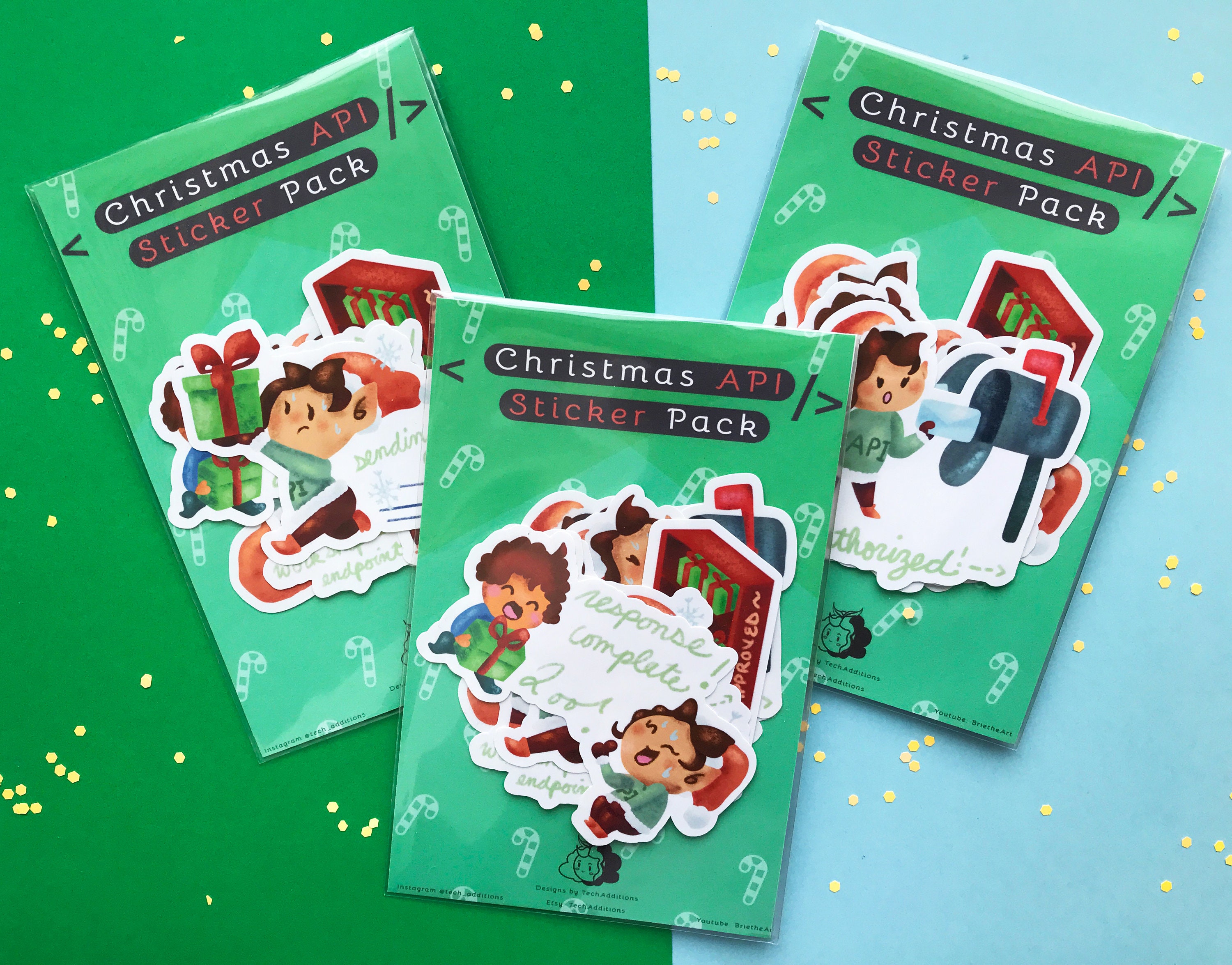 Christmas API Sticker Pack Computer science funny stickers | Etsy