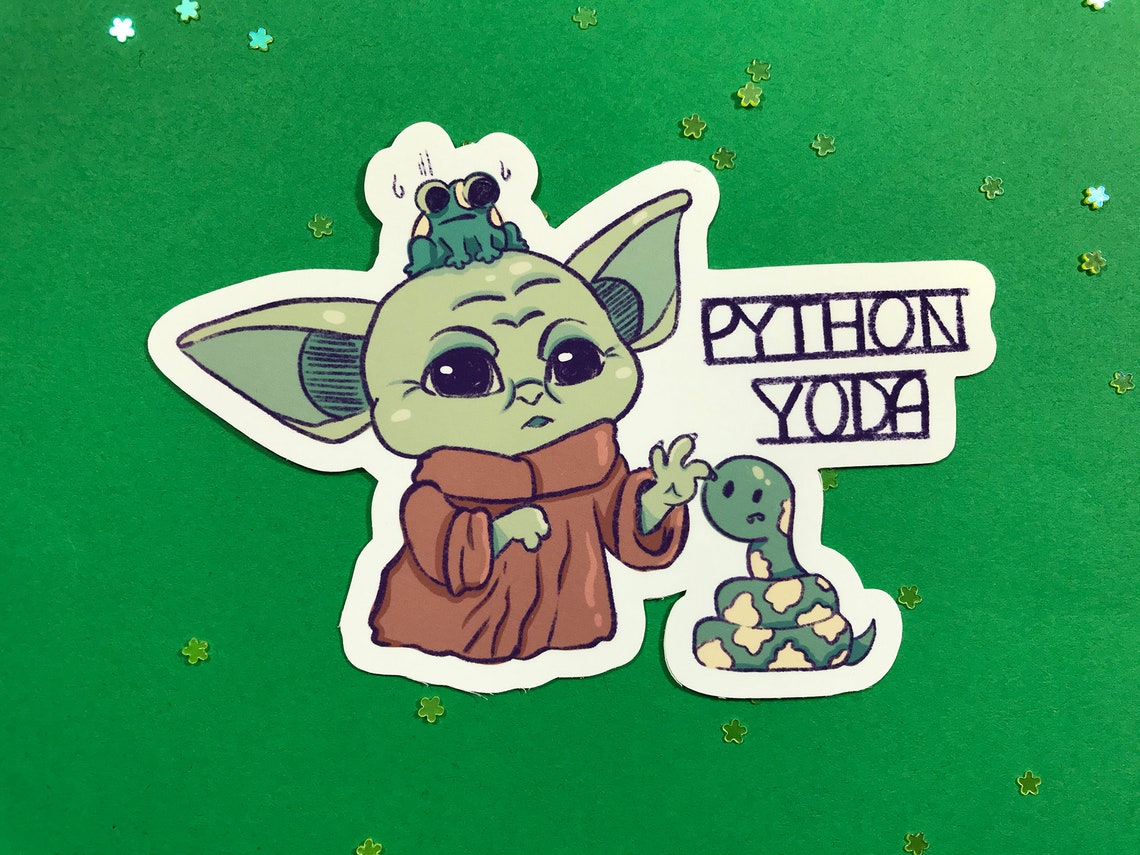 Baby Yoda Coding Sticker Pack Computer Science Laptop | Etsy
