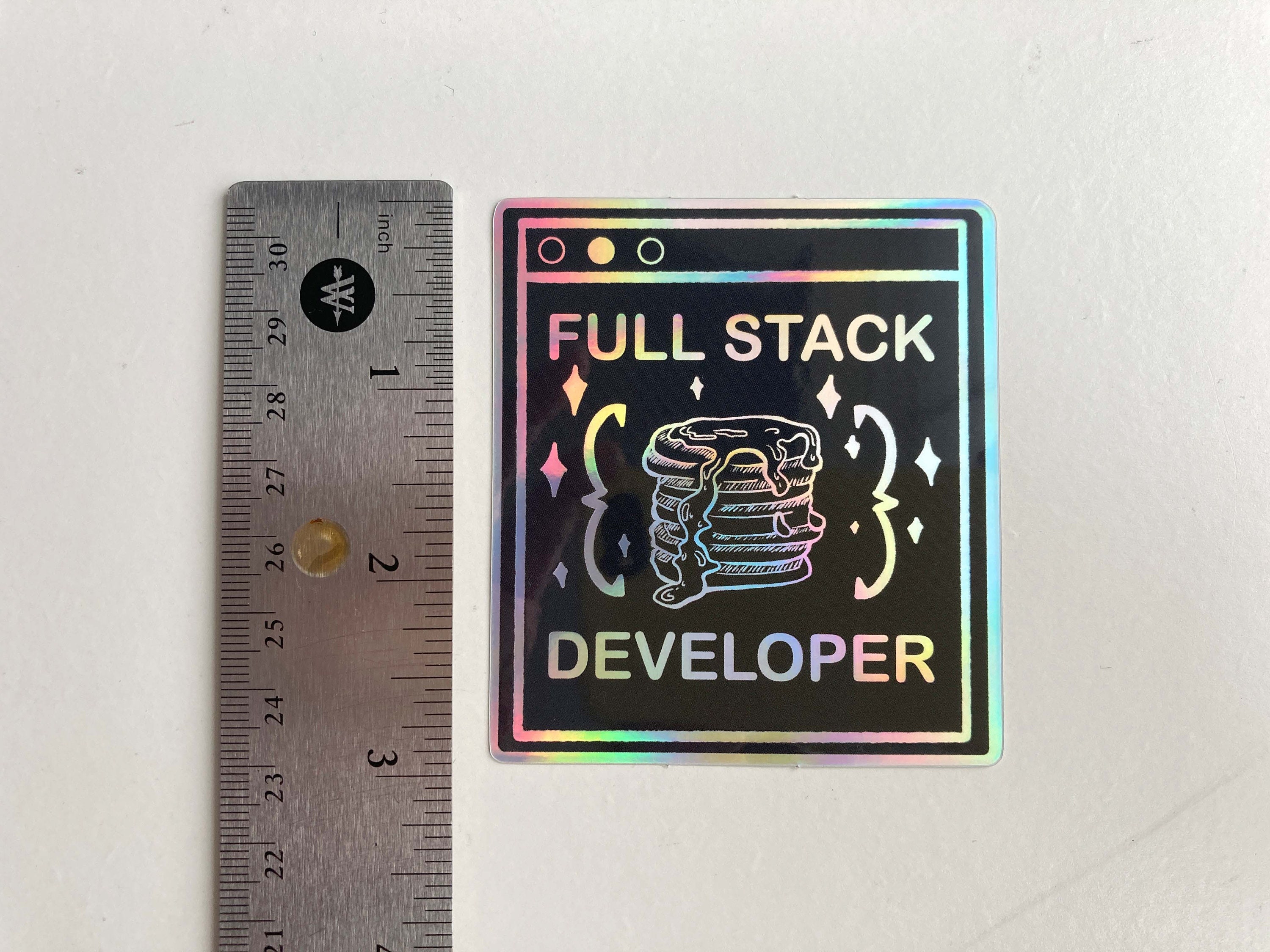 Full Stack Developer Holographic Sticker Computer Geeky - Etsy