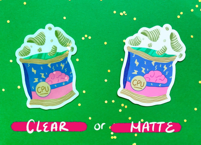 Computer Chips Sticker Pack Funny Computer Science Stickers - Etsy