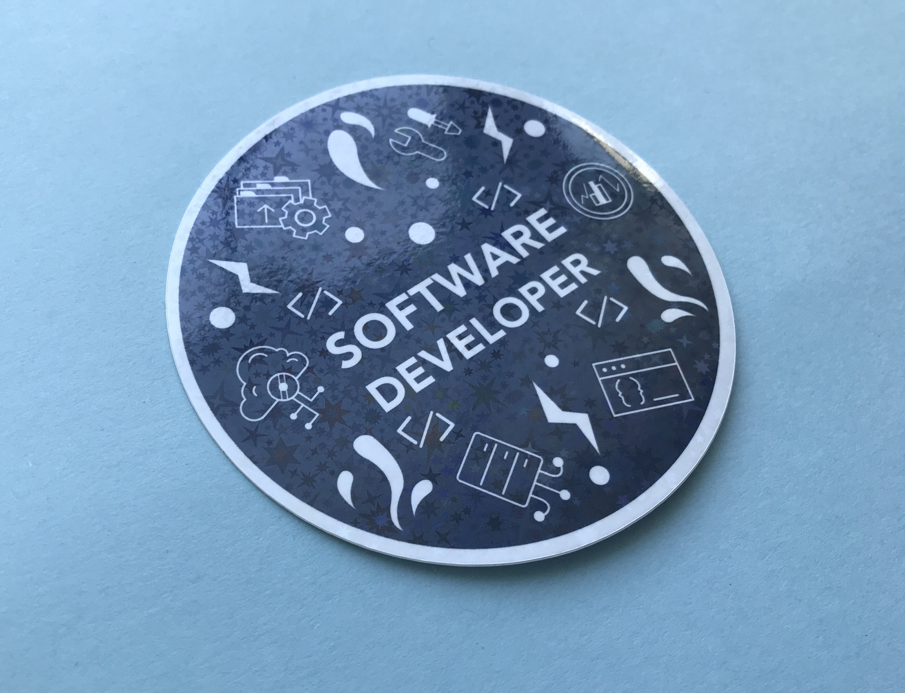 Software Developer Sticker Computer Science Star Holographic - Etsy