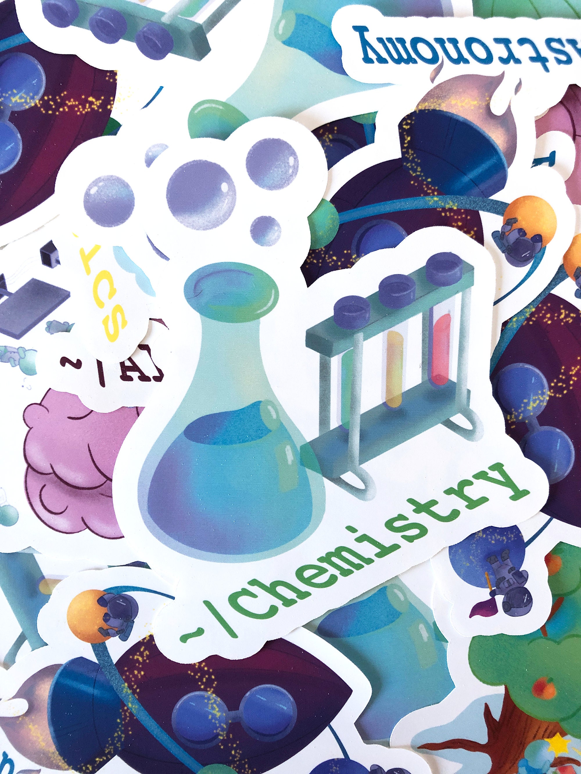 STEM Sticker Sets Planner Diecuts Science Tech - Etsy UK