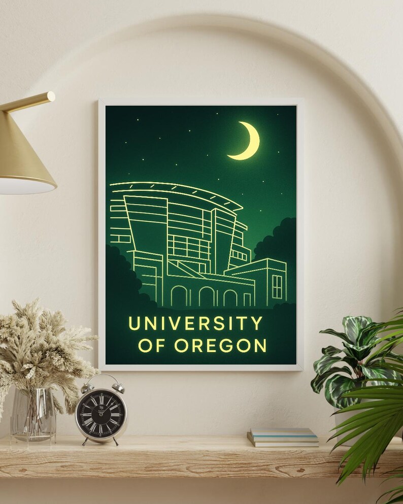 University of Oregon Nature Poster Bundle, Modern Dorm Wall Art Prints ...